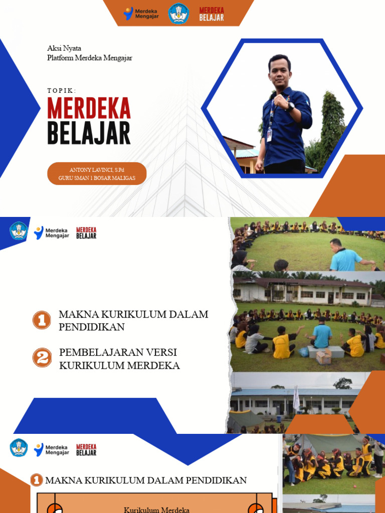 Contoh Aksi Nyata PMM Topik Merdeka Belajar | PDF