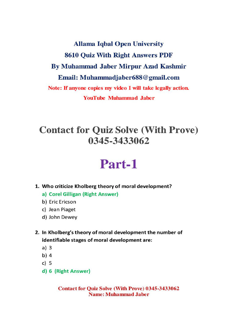 8610 Quiz Best File Braveheart | PDF | Motivational | Motivation