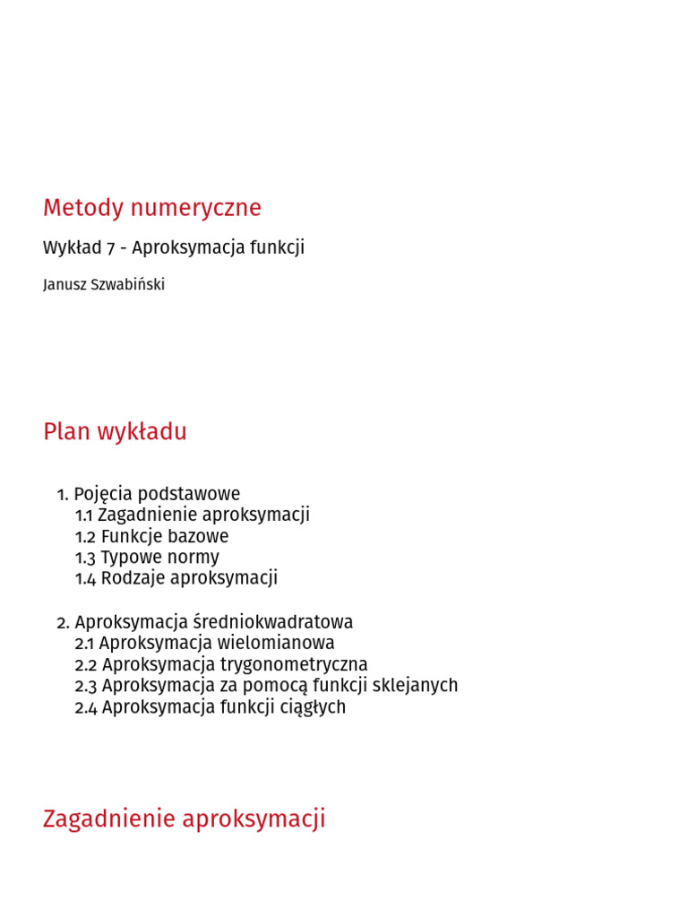 mn7 - Aproksymacja | PDF