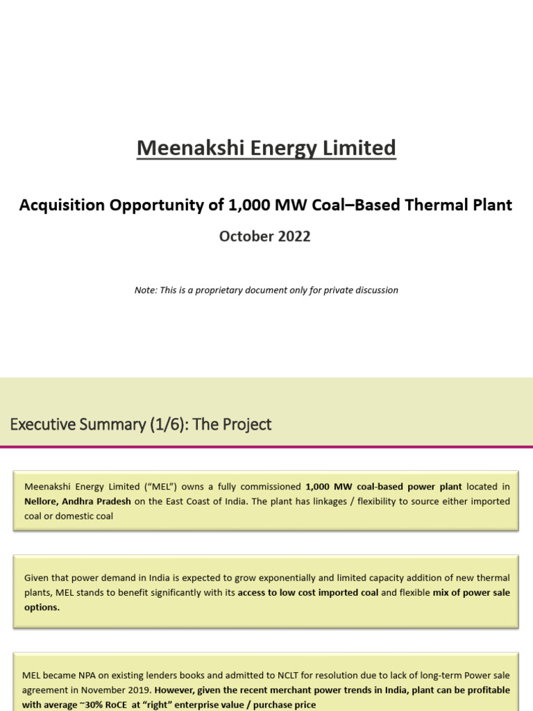 Project Meteor Teaser Oct 2022 - V1 - INR - Investor-1 | PDF | Equity ...
