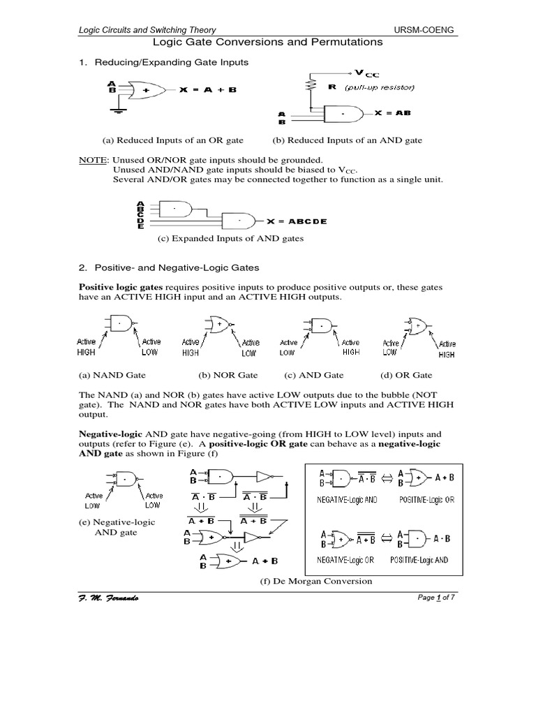 4H-Logic Gate Conversions and Permutations (p1-4) | PDF | Logic Gate | Computer Engineering