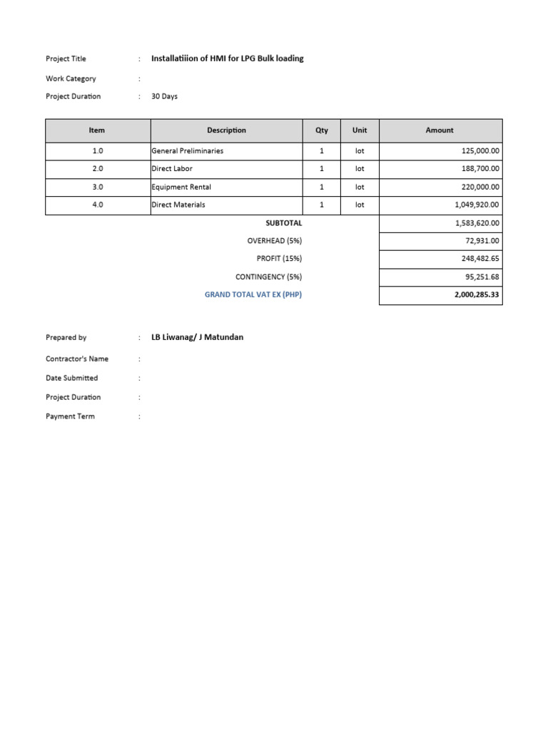 HMI Installation for LPG Bulk Loading | PDF | Wire | Pipe (Fluid ...