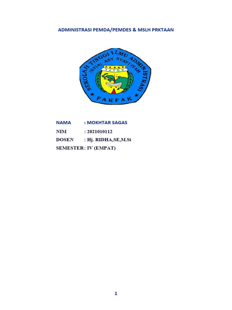 Administrasi Pemda | PDF