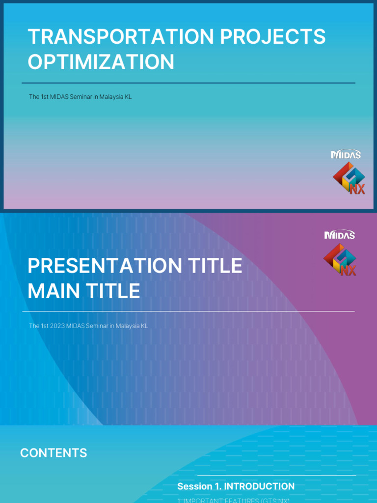 Midas - Transportation Projects Optimization | PDF | Finite Element ...