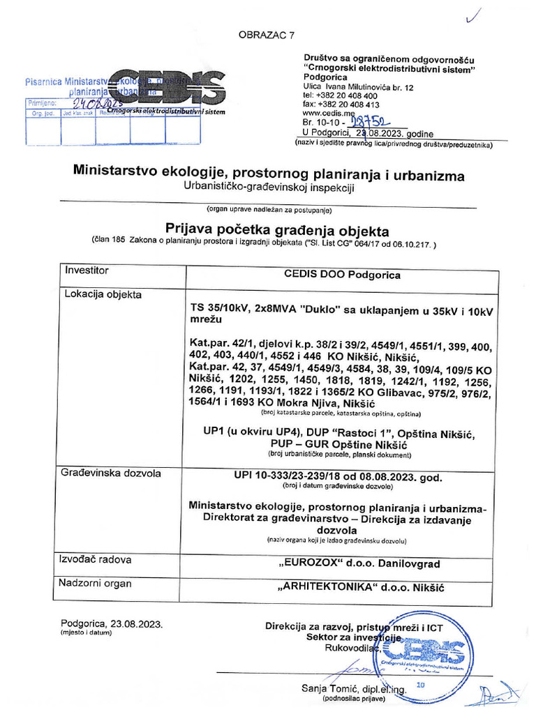 Prijava Gradnje | PDF