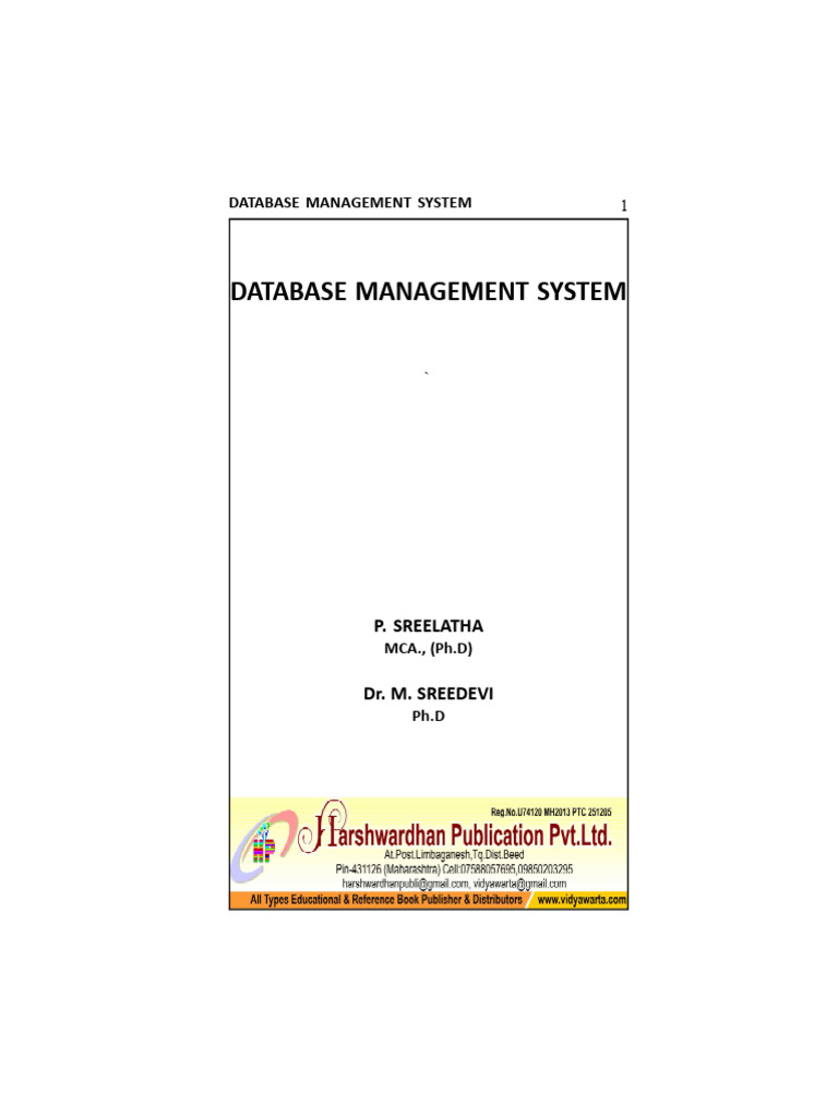 Book Database Management System | PDF