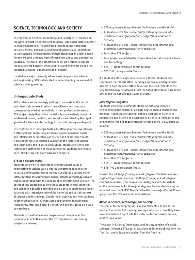 Science Technology Society | PDF