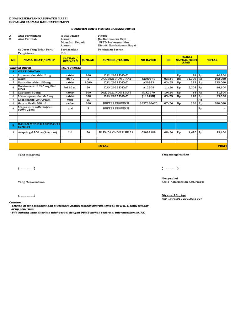 DBMB Eceran Oktober 2023 | PDF