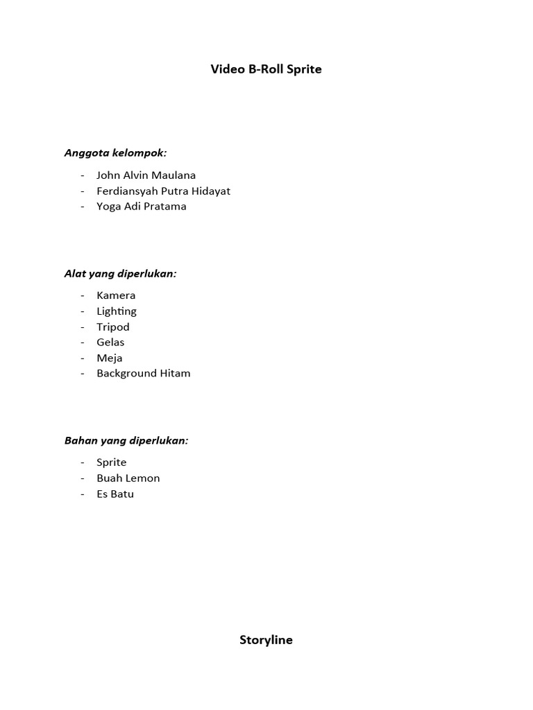 Storyline Sprite | PDF