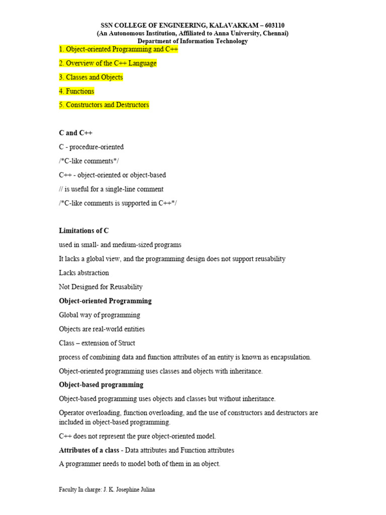 Unit 2 - Summary 1 | PDF