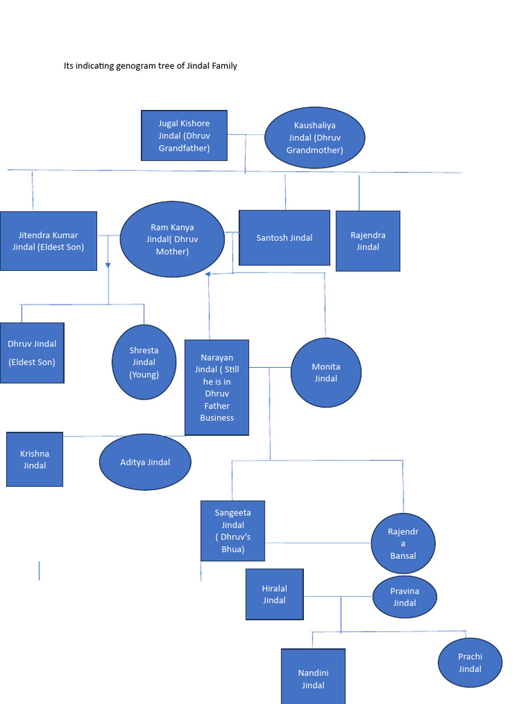 Genogram Tree of Jindal Family | PDF