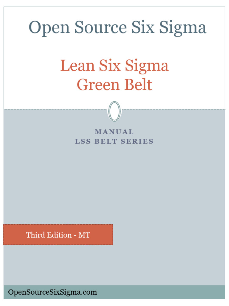 Lean Six Sigma Green Belt Open Source Si | PDF | Six Sigma | Standard ...