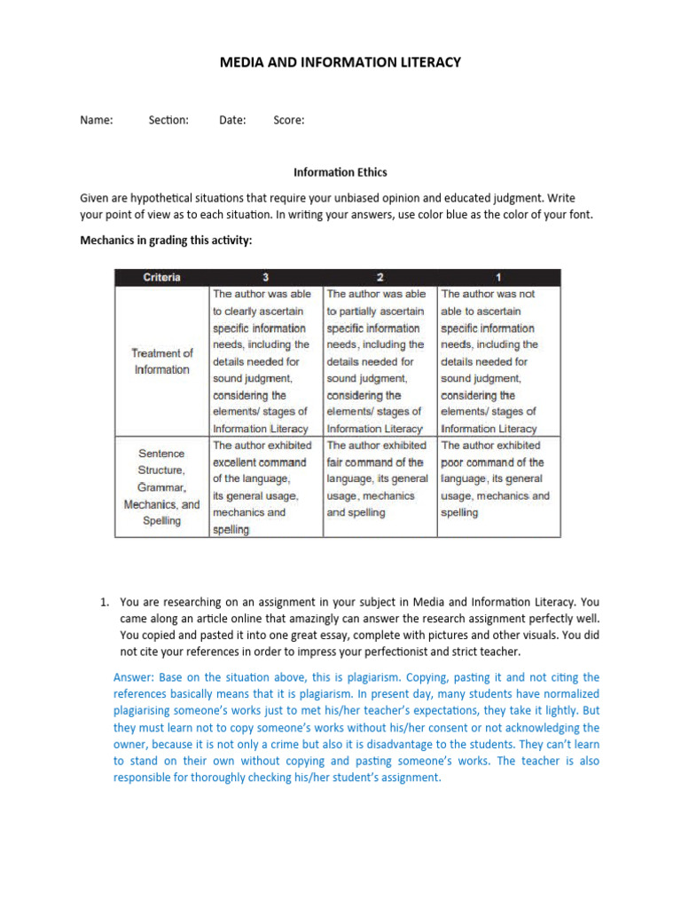 Understanding Information Ethics in Education | PDF