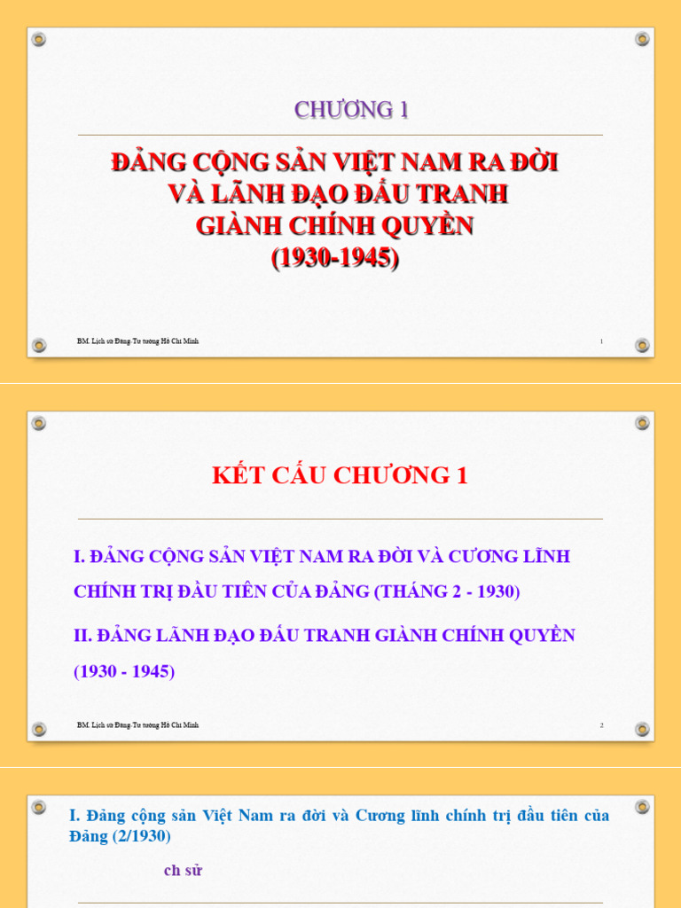 Lich-Su-Dcsvn - Chuong-1-Lsd-Dang-Cong-San-Viet-Nam-Ra-Doi - Va-Lanh ...