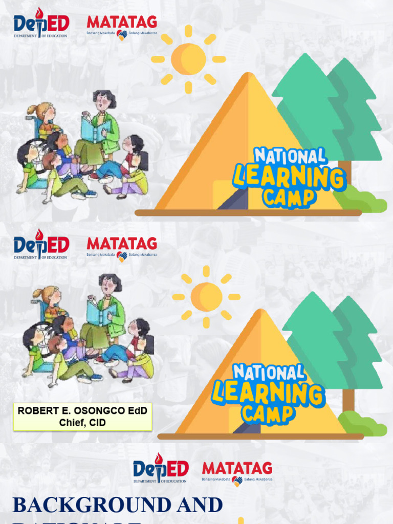 NATIONAL LEARNING CAMP - Specific Guidelines FINAL | PDF