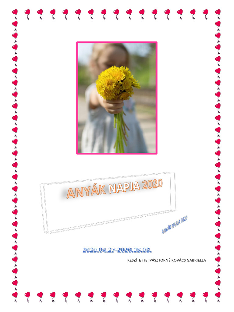 Anyák Napi Projekt | PDF