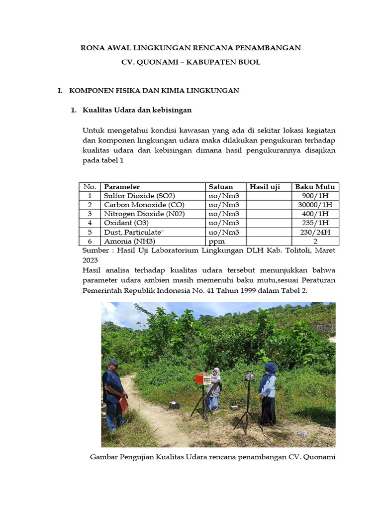 Rona Lingkungan Hidup | PDF