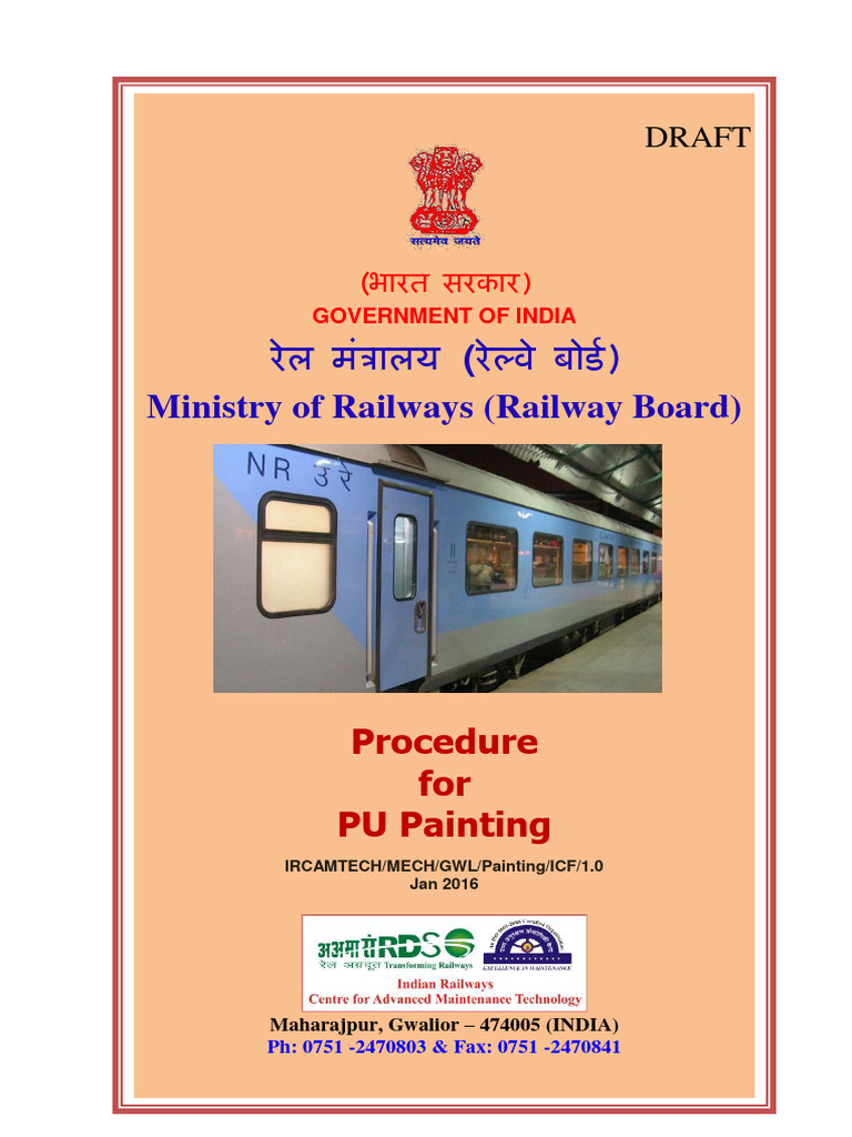 Draft Handbook On Procedure For PU Painting | PDF