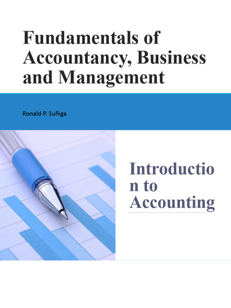 01 Introduction To Accounting | PDF | Accounting | Financial Accounting
