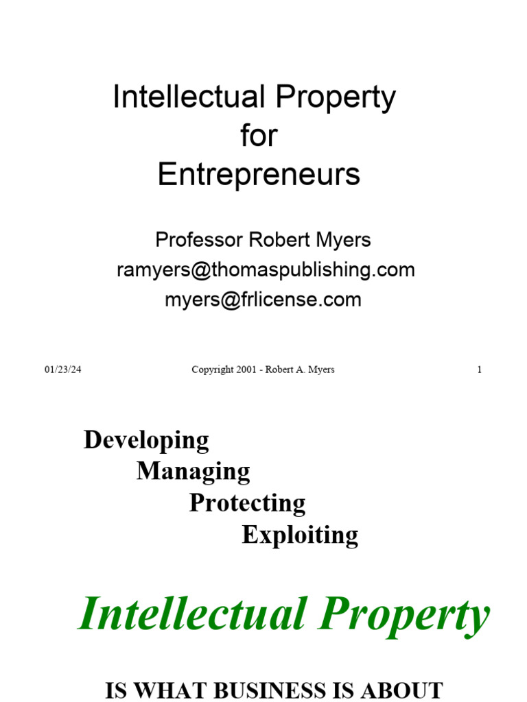 CH 08 | PDF | Intellectual Property | Patent