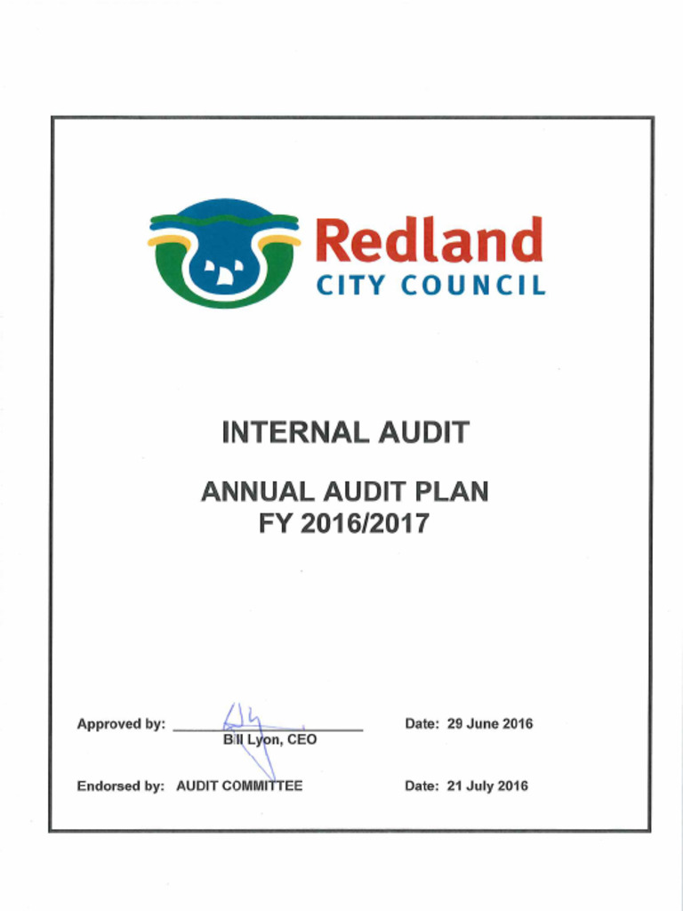 Audit Plan 2016 2017 A1897522 | PDF