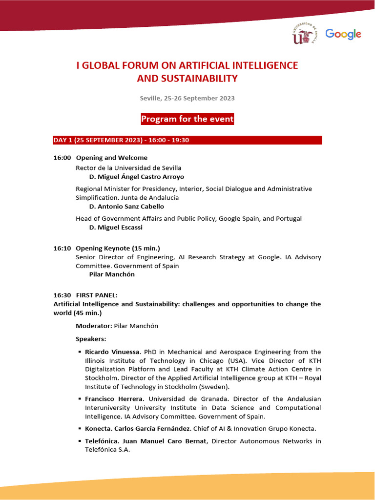 IGlobalForum AI Program 1 | PDF | Artificial Intelligence | Intelligence (AI) & Semantics