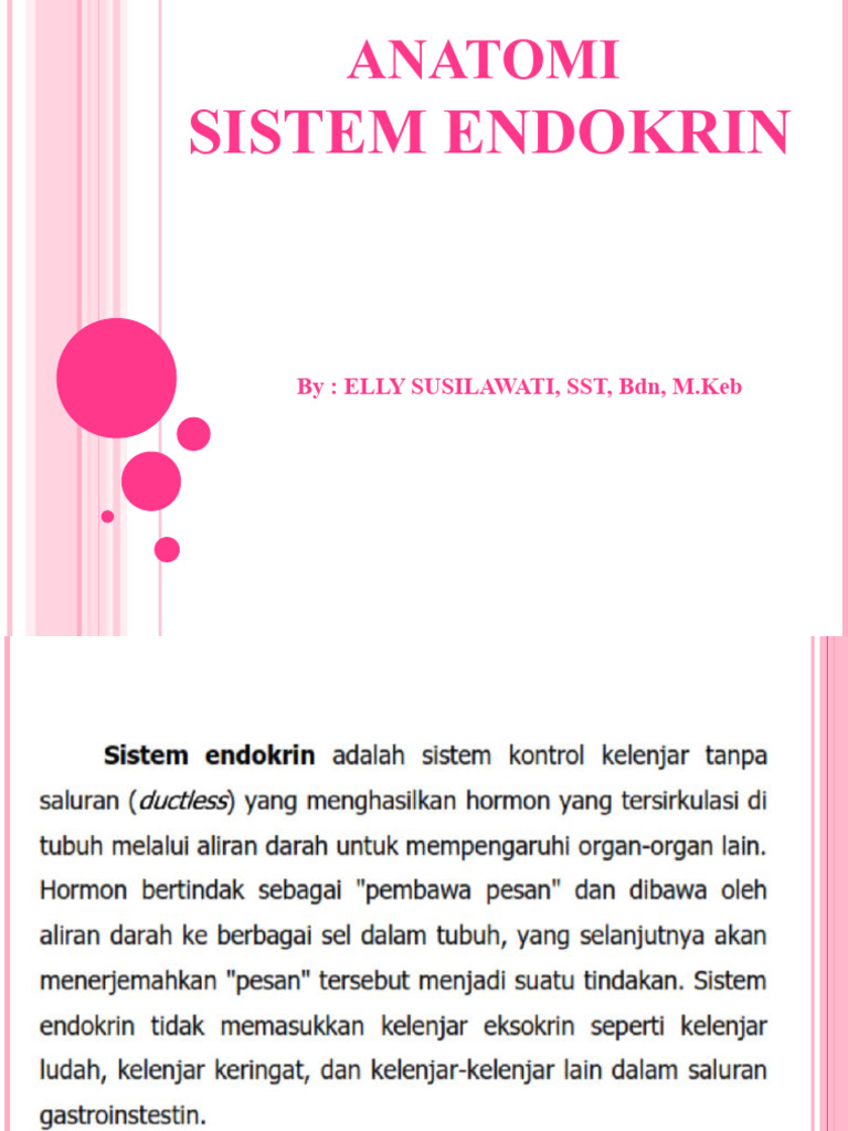 Sistem Endokrin: Kelenjar dan Fungsinya | PDF