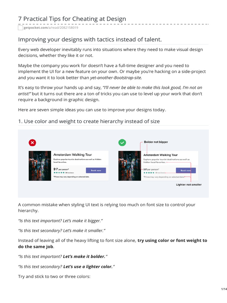 7 Practical Tips For Cheating Design | PDF | Icon (Computing) | User ...