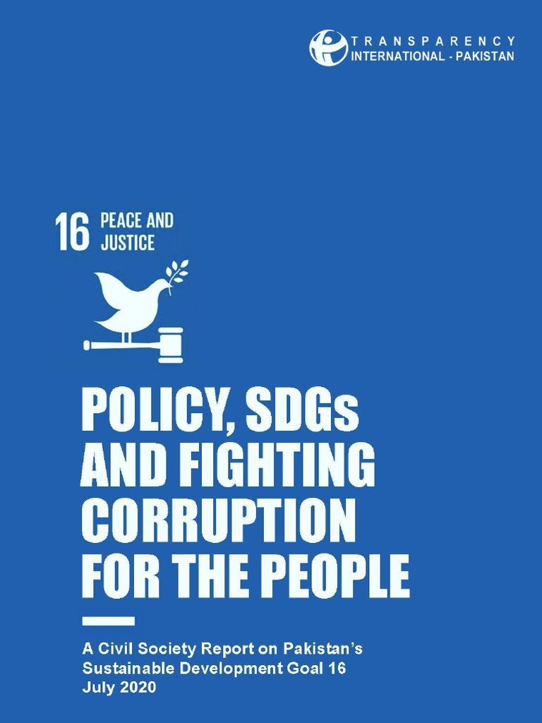 TI Pakistan Progress Report On SDG16 | PDF | Money Laundering ...