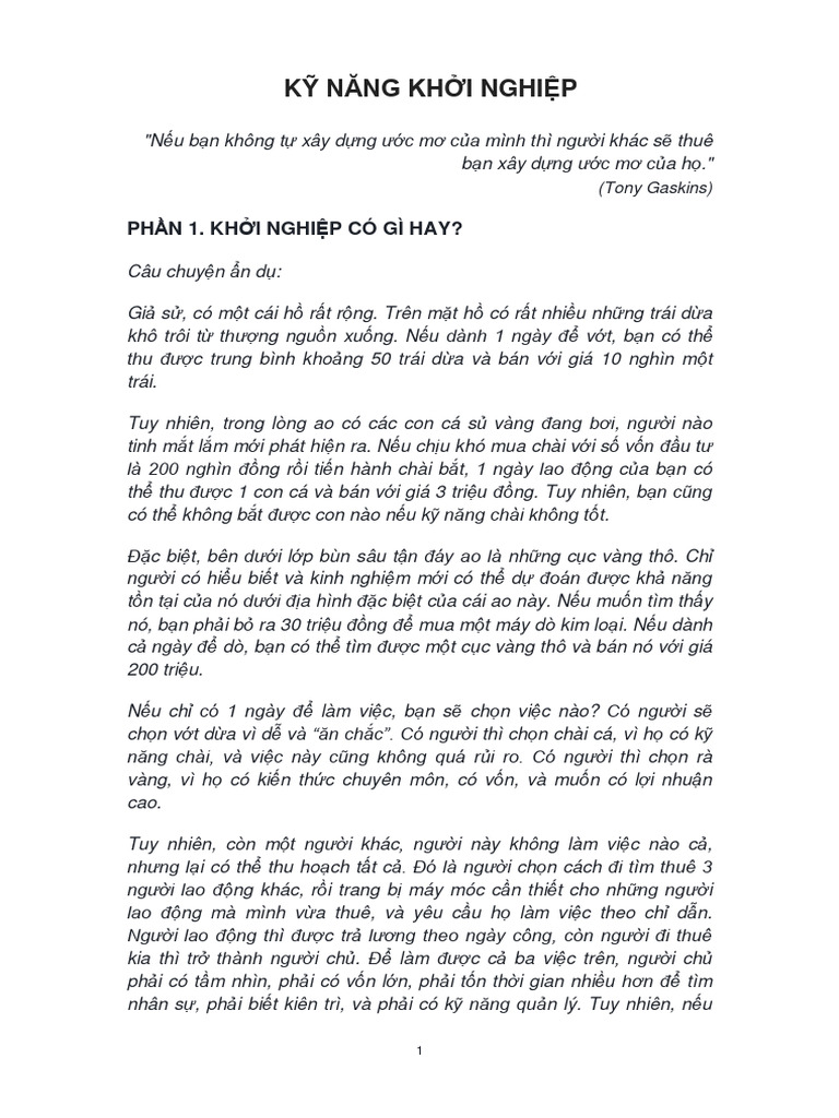 15 Ky Nang Khoi Nghiep Sv4 | PDF