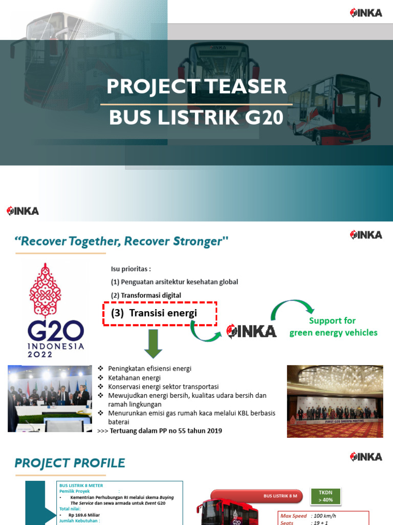 Project Teaser - Bus Listrik | PDF