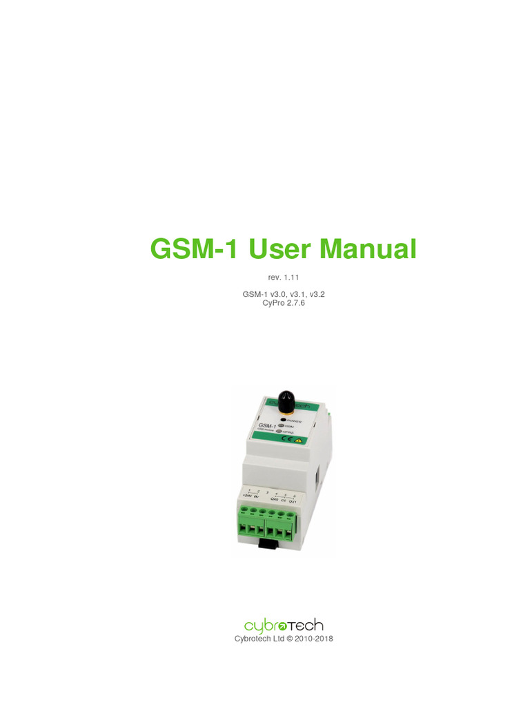 GSM 1 User Manual v1.11 | PDF | General Packet Radio Service | Gsm
