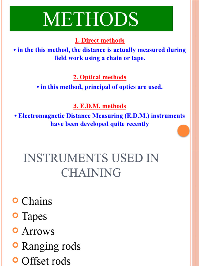 CH-3 Linear Measurement | PDF | Surveying | Metrology