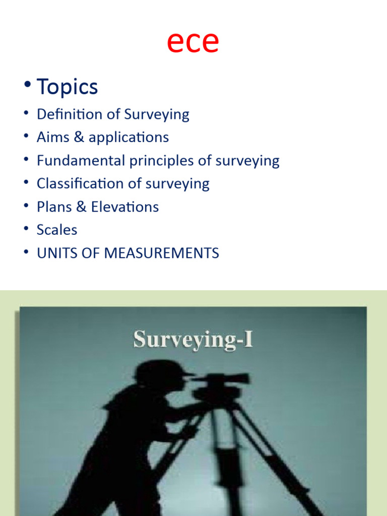CH-2 Introduction To Surveying | PDF
