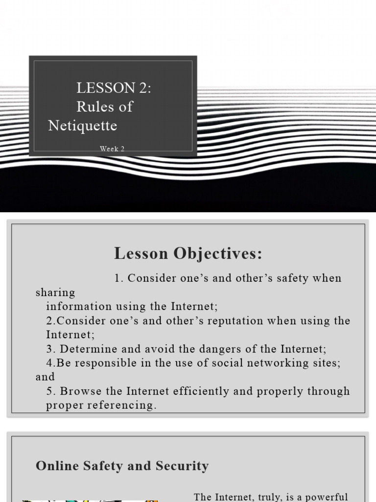 Lesson 2 Rules of Netiquette 1 | PDF | Malware | Computer Virus
