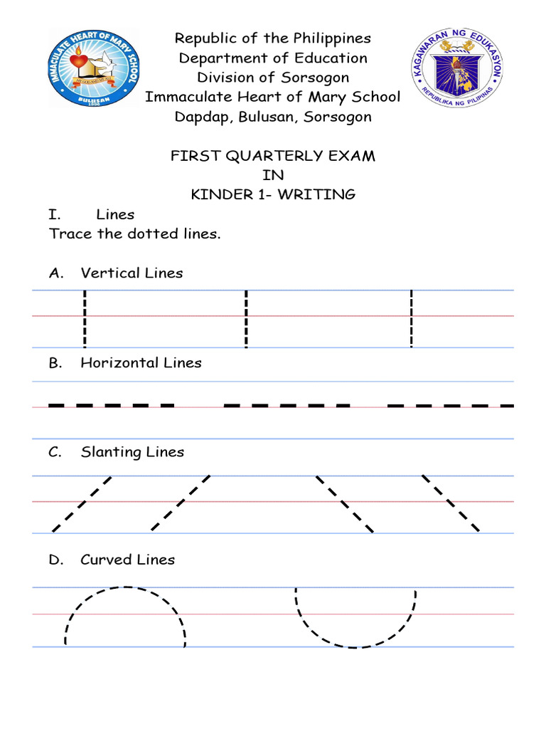 Kinder 1 1st Quarter | PDF