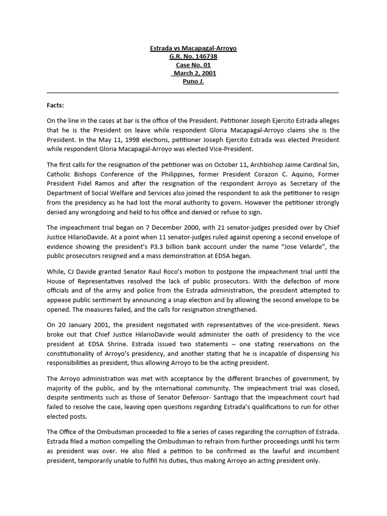 Case 1 Final | PDF | Impeachment | Government