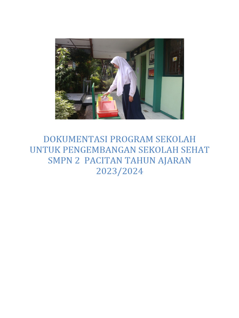 DOKUMEN PELAKSANAAN-Program-Sekolah-Sehat | PDF