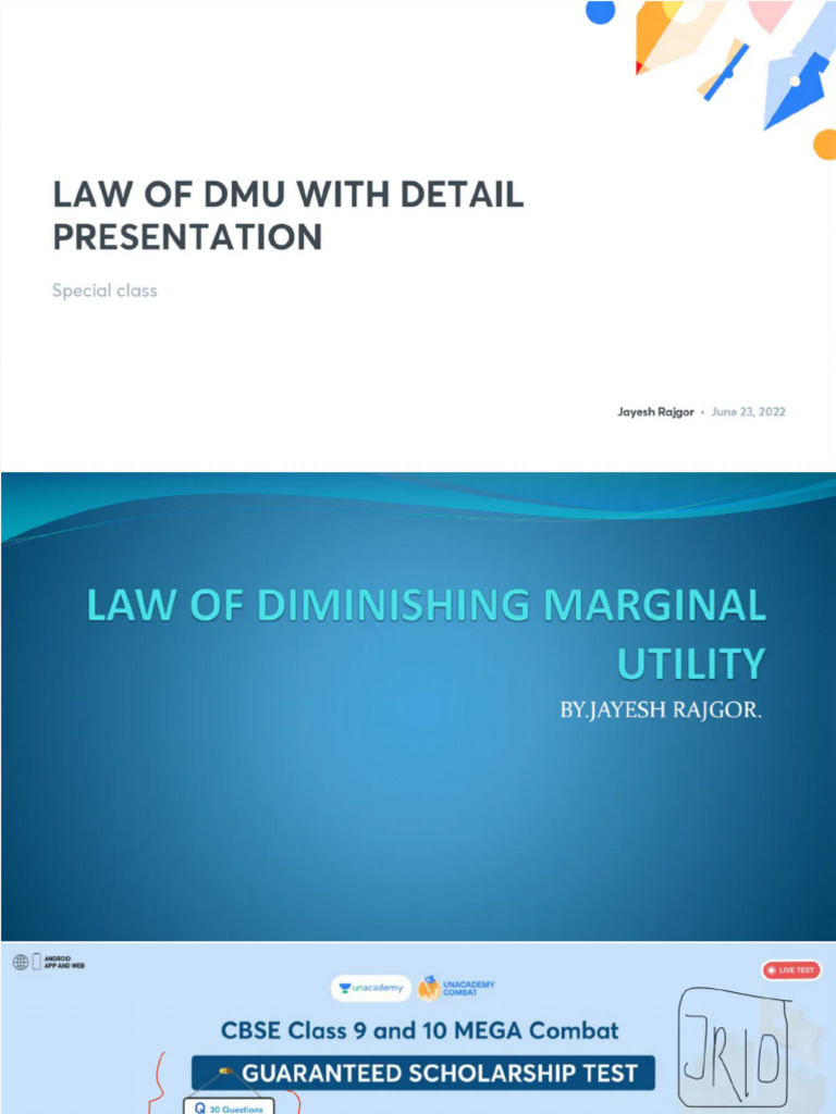 LAW OF DMU WITH DETAIL PRESENTATION With Anno | PDF