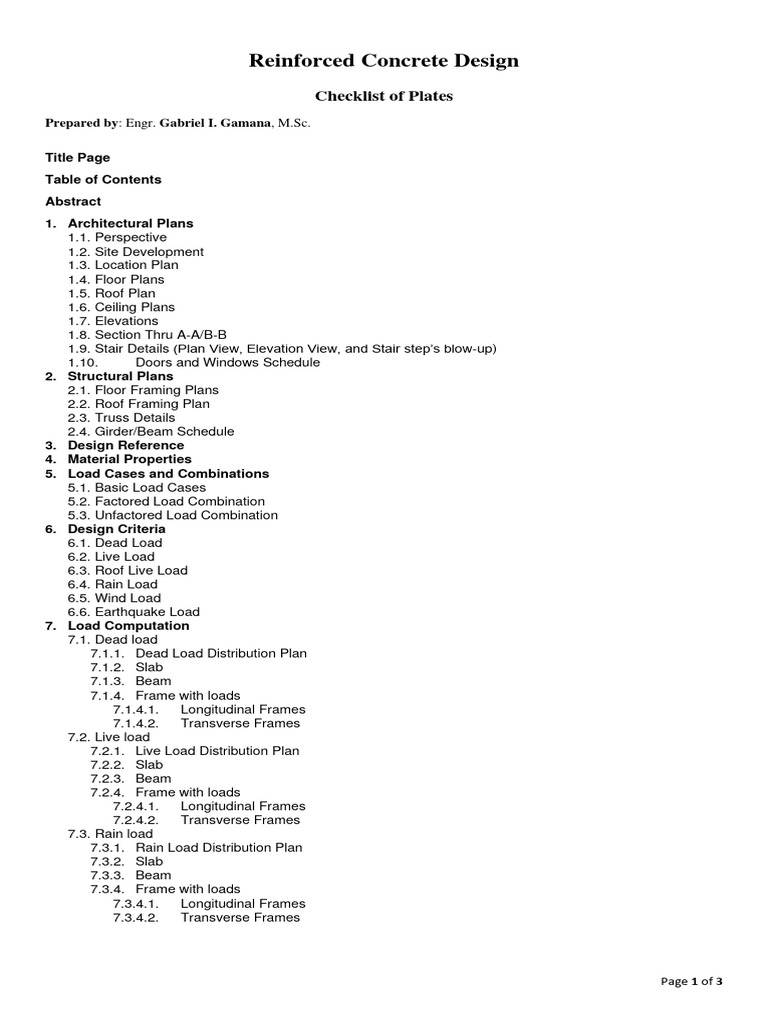 02 Check List - (With STAAD) | Download Free PDF | Beam (Structure ...