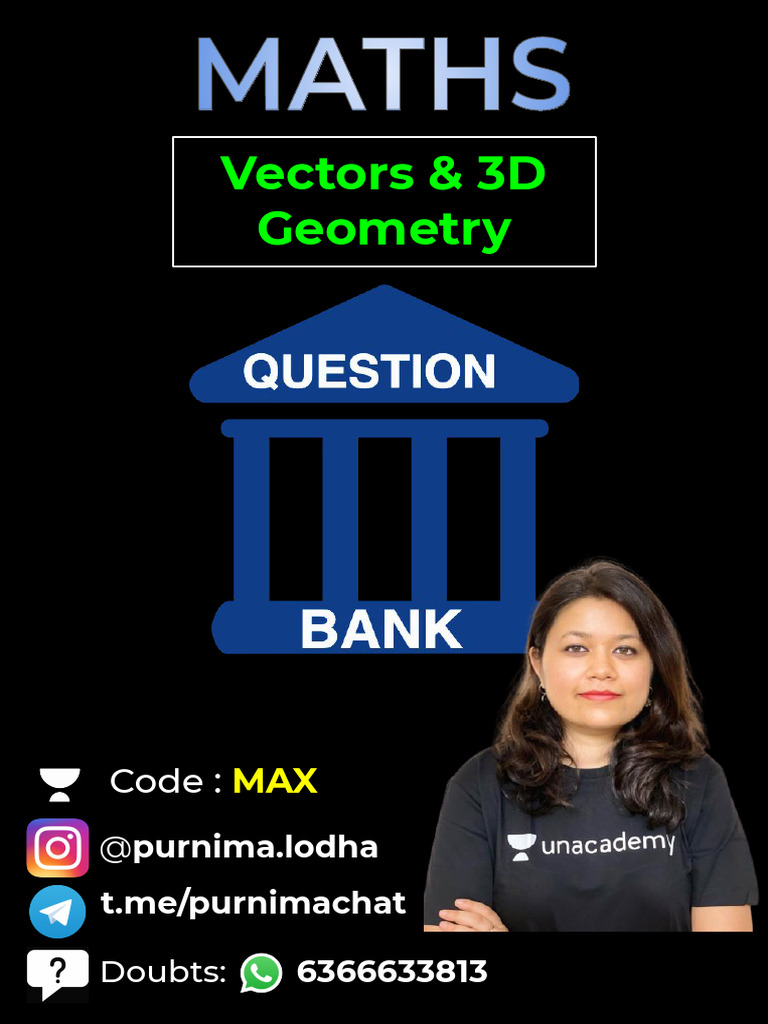 Vectors & 3D Geometry Exercises | PDF