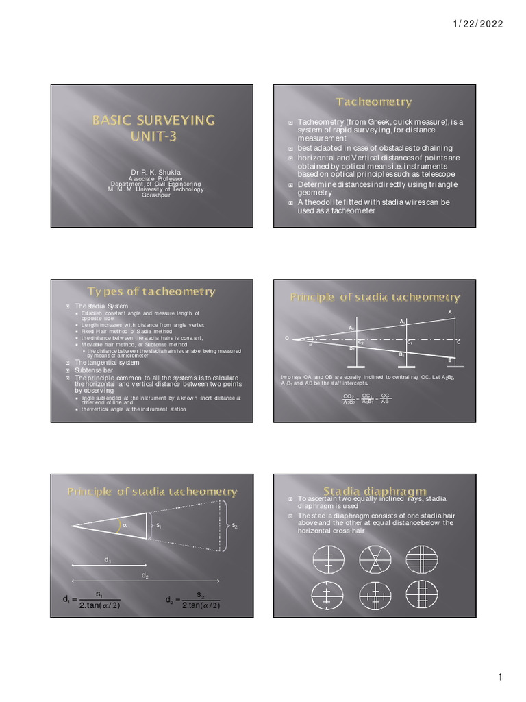 Basic Surveying Unit-3Part2 | PDF | Optics | Metrology