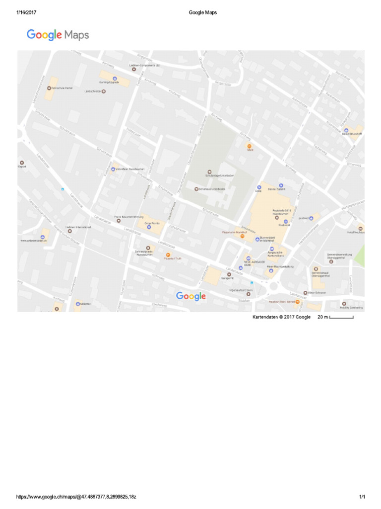 Google Maps Nussbaumen | PDF