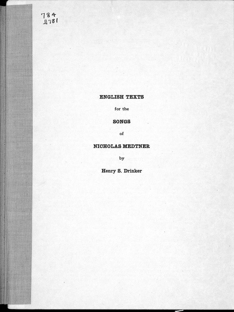 Nicholas Medtner's Musical Journey | PDF | Translations | Harmony