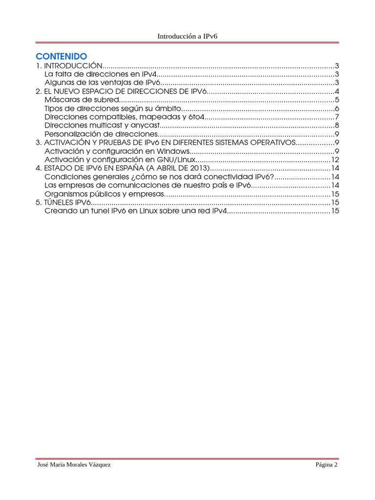 IPv6_teoria | PDF | Yo Pv6 | Dirección IP