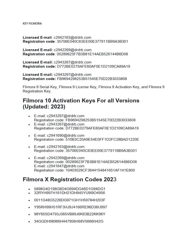Key Filmora | PDF | Software Engineering | Computing Platforms