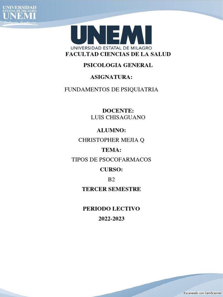 Investigacion de Los Psicofarmacos CAMQ | PDF | Desorden bipolar ...