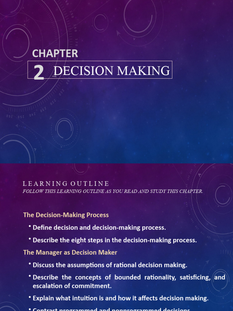 Chap - 02 Decision Making | PDF | Decision Making | Rationality