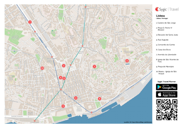Lisboa Mapa Turistico em PDF 87188 | PDF