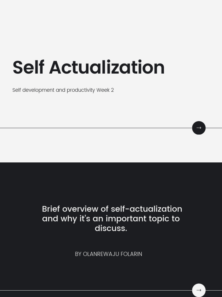 Self Actualization | Download Free PDF | Self Actualization | Self Esteem
